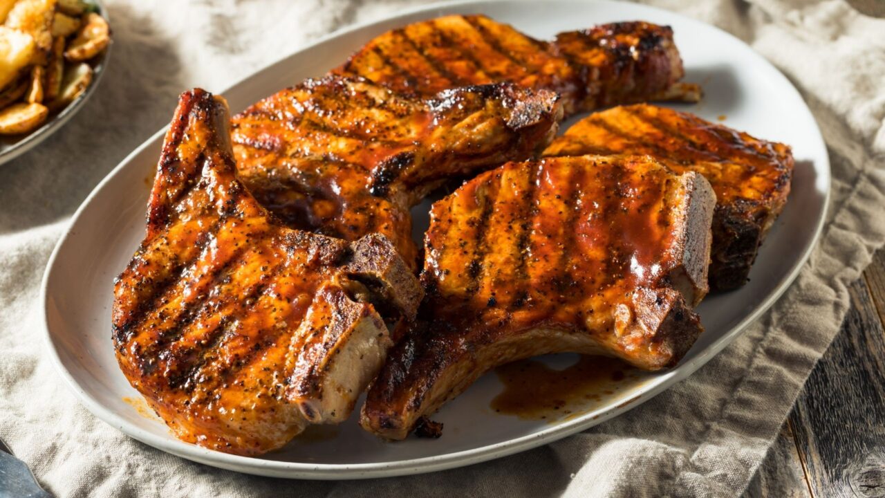 Joe’s Bourbon Dijon Glazed Pork Chops | Joe's Butcher Shop | Carmel, IN