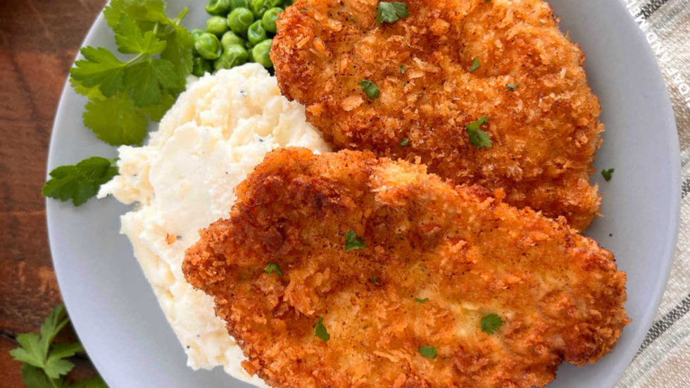 Crispy Pork Cutlets with Garlic Mashed Potatoes | Joe's Butcher Shop ...