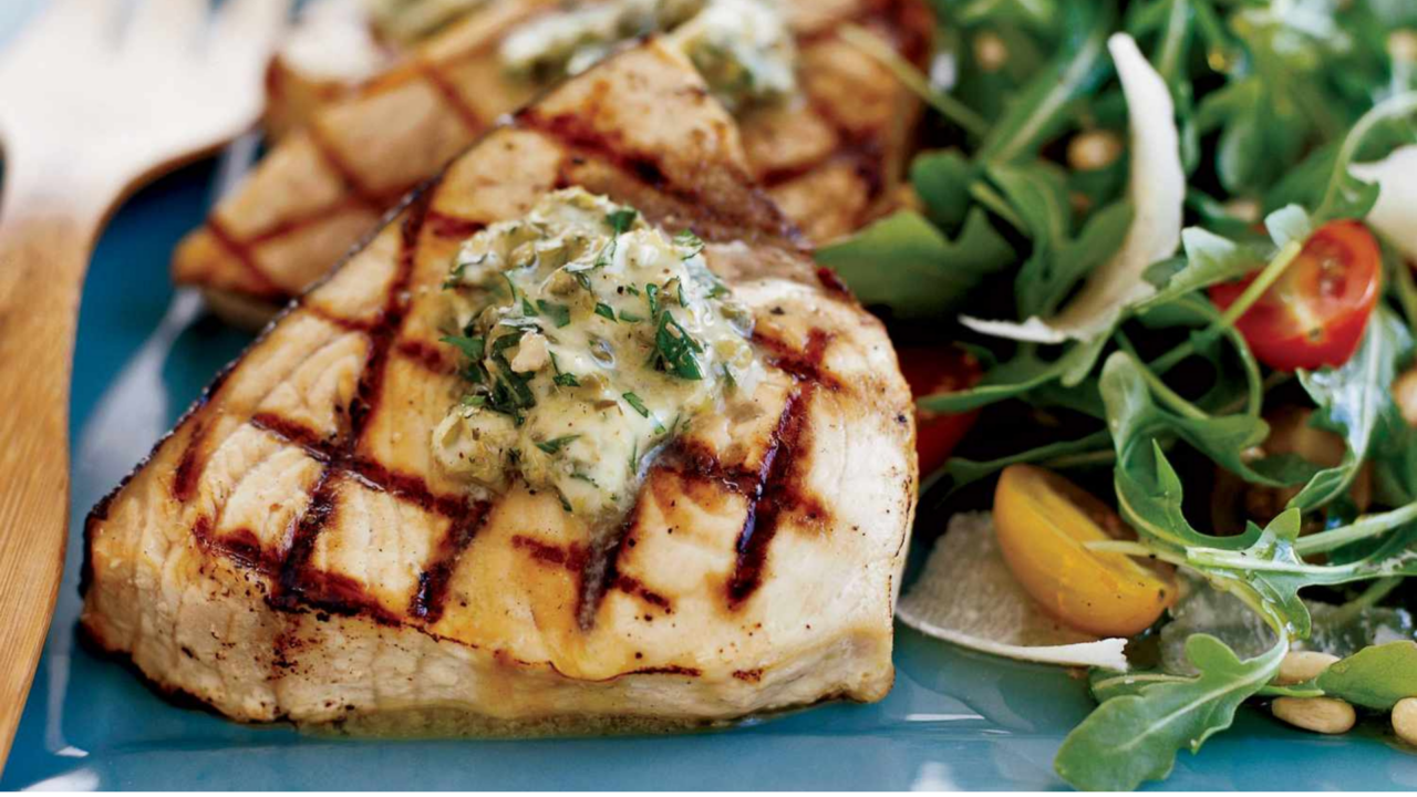 Grilled Swordfish Steaks with Herb Marinade | Joe's Butcher Shop ...